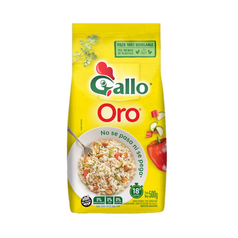 Arroz Parboil Gallo Oro En Bolsa 500 G Carrefour