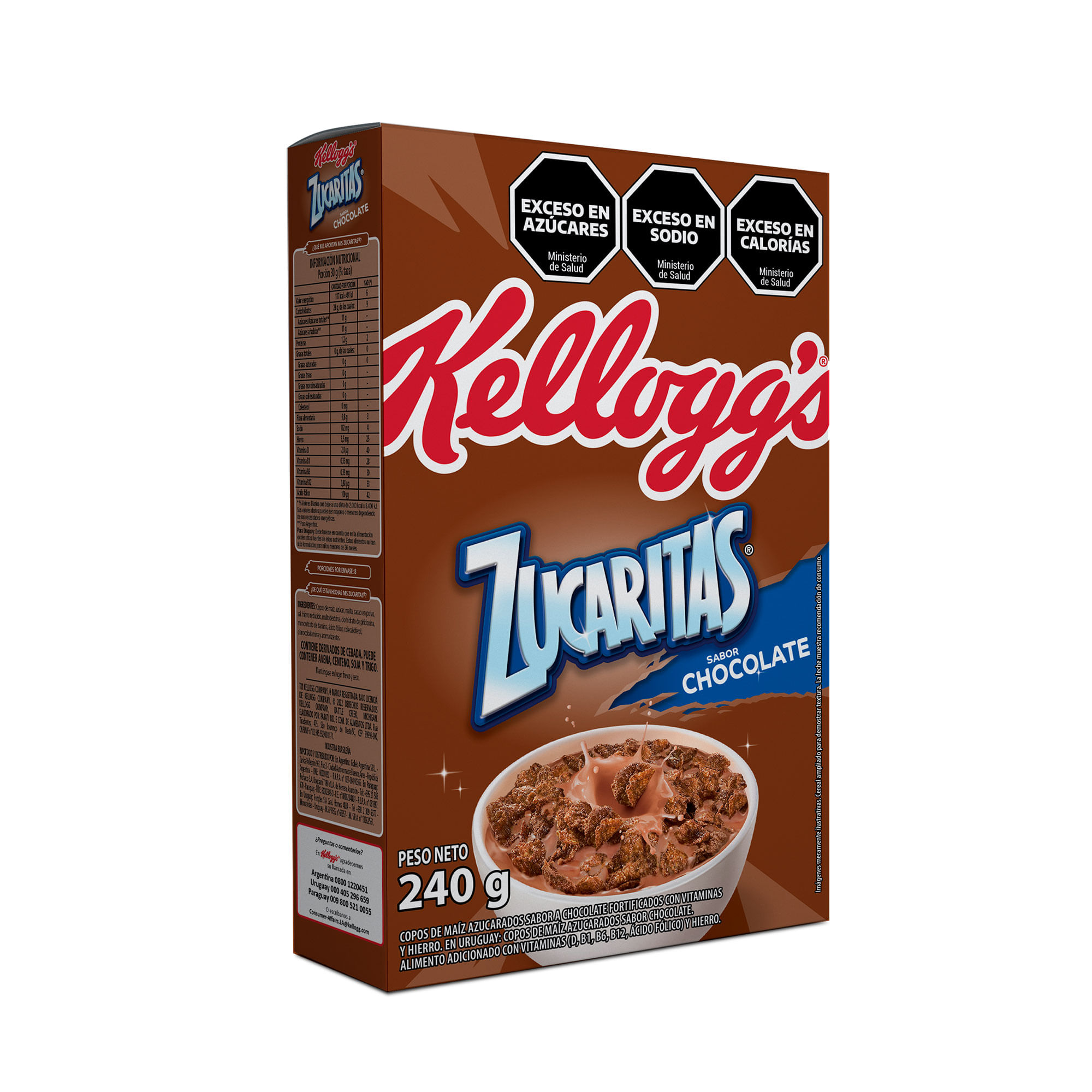 Copos de cereal Zucaritas de chocolate 240 g. - Carrefour
