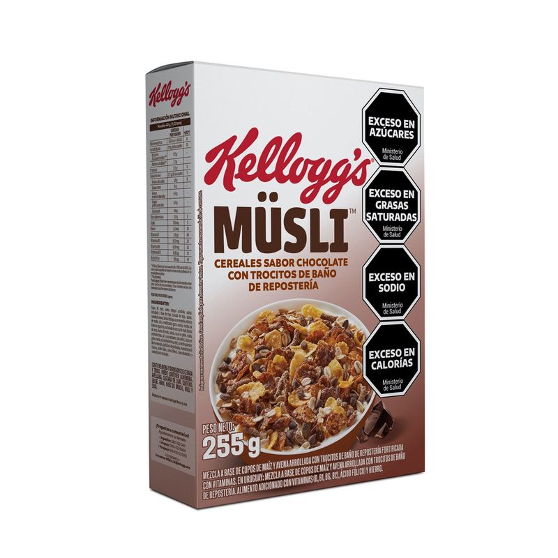 Cereal de chocolate Kellogs Muesli 255 g. - Carrefour