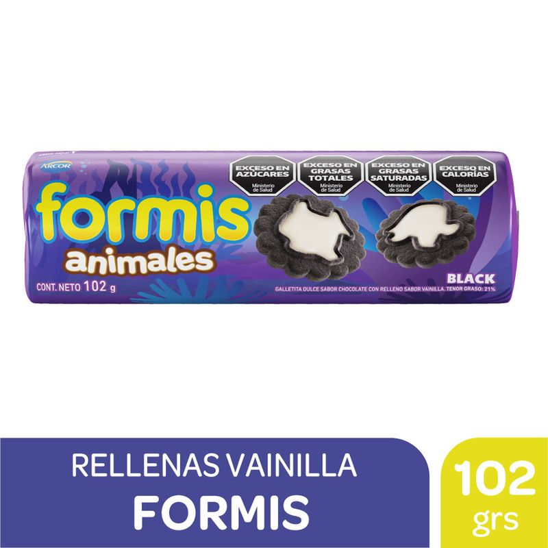 Galletitas Formis chocolate rellenas vainilla 102 g. - Carrefour