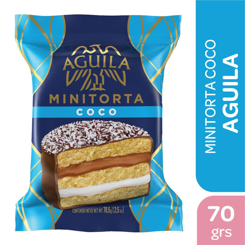 Alfajor coco Aguila mini torta 70.5 g. - Carrefour