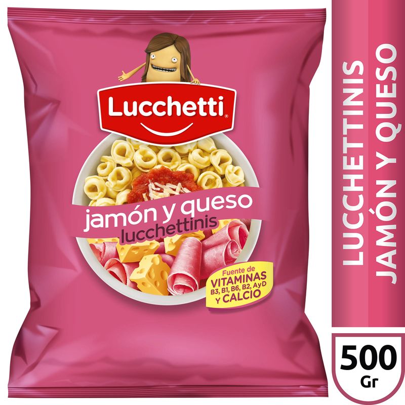 Lucchettinis Lucchetti jamón y queso 500 g. - Carrefour
