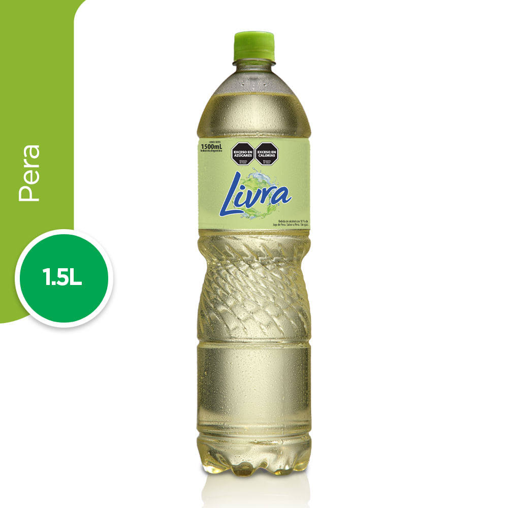 Agua saborizada de pera Livra sin gas 1,5 lts - Carrefour