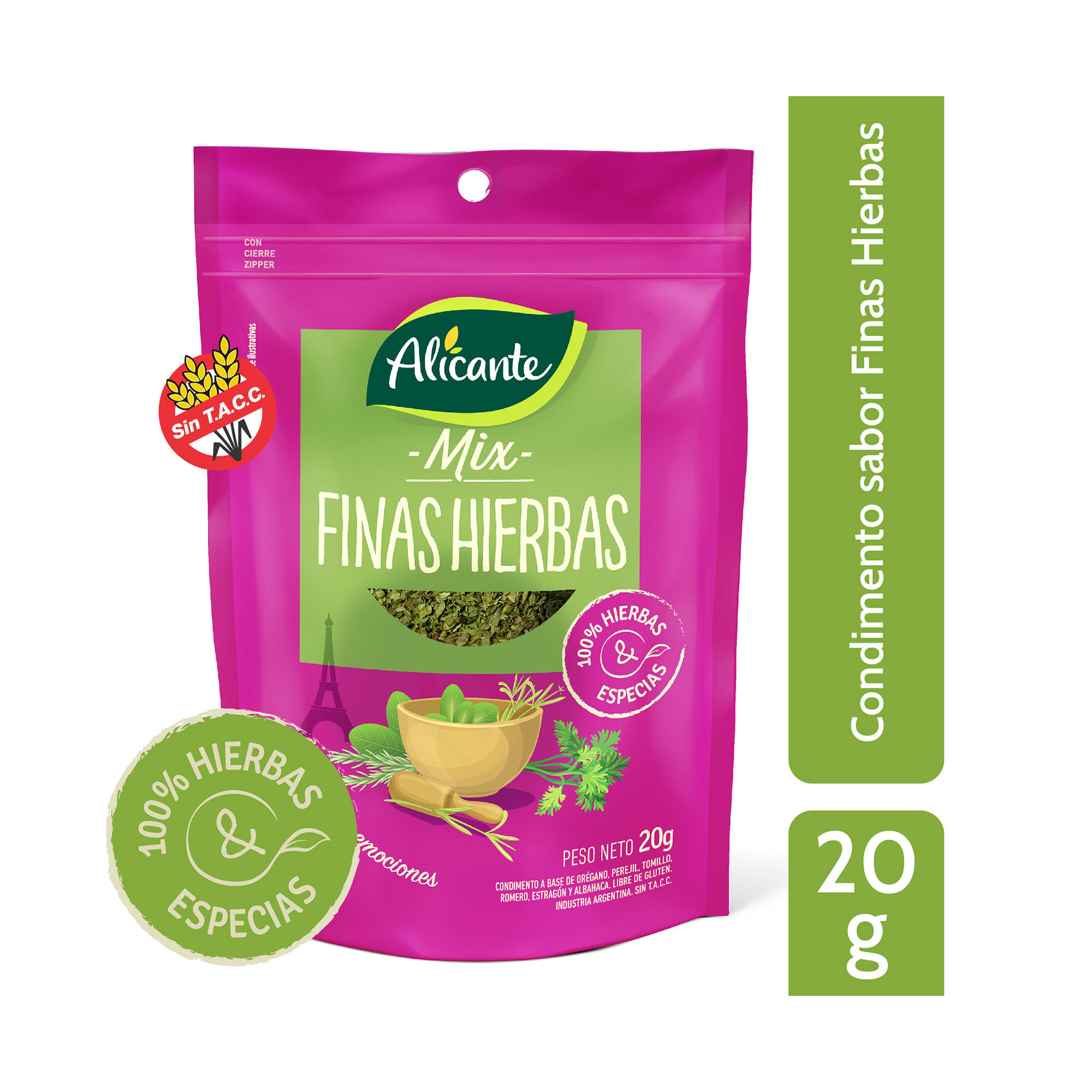 Mix especias Alicante finas hierbas sobre 20 g. - Carrefour