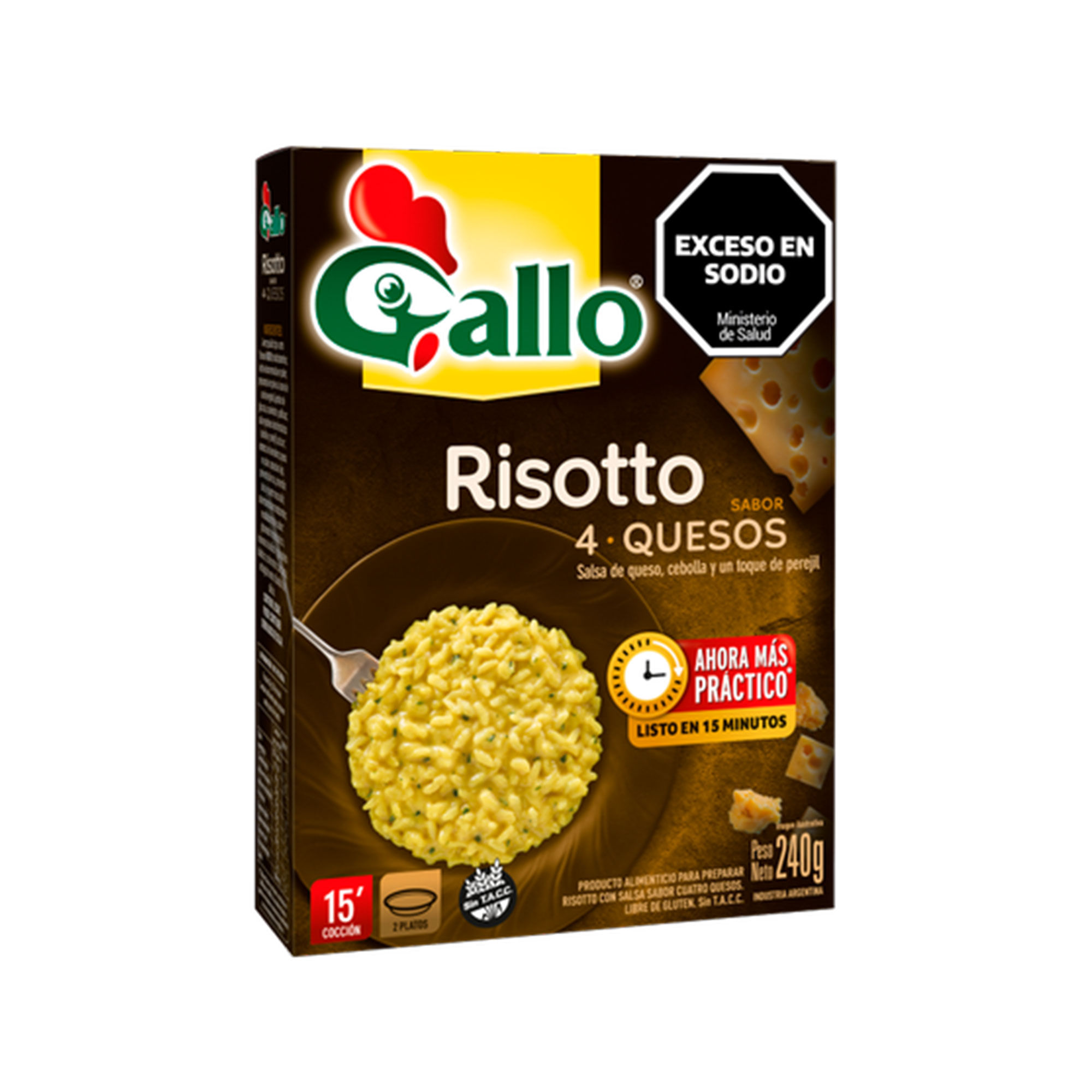 Risotto Gallo 4 quesos 240 g. - Carrefour