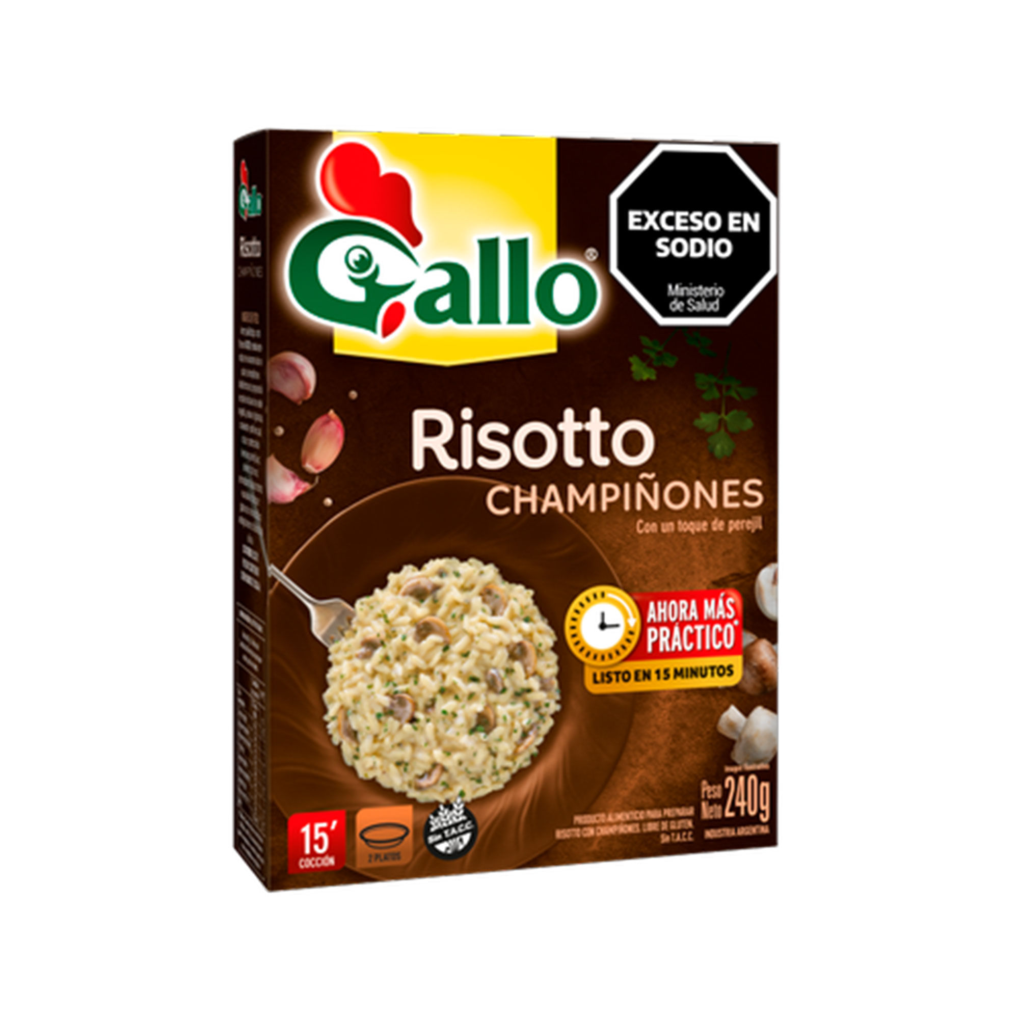 Risotto Gallo champignones 240 g. - Carrefour