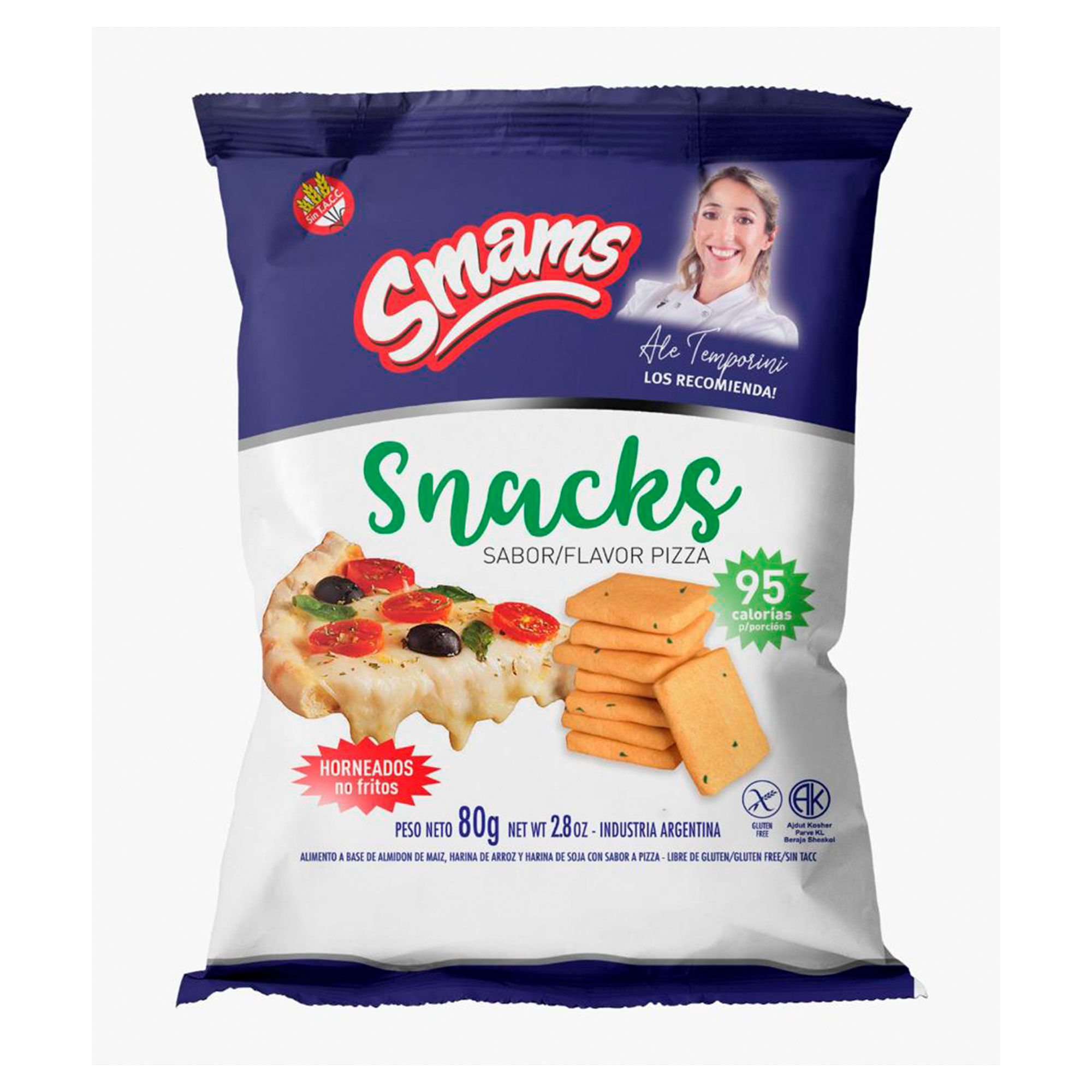 Snacks Smams sabor pizza 80 g. - Carrefour