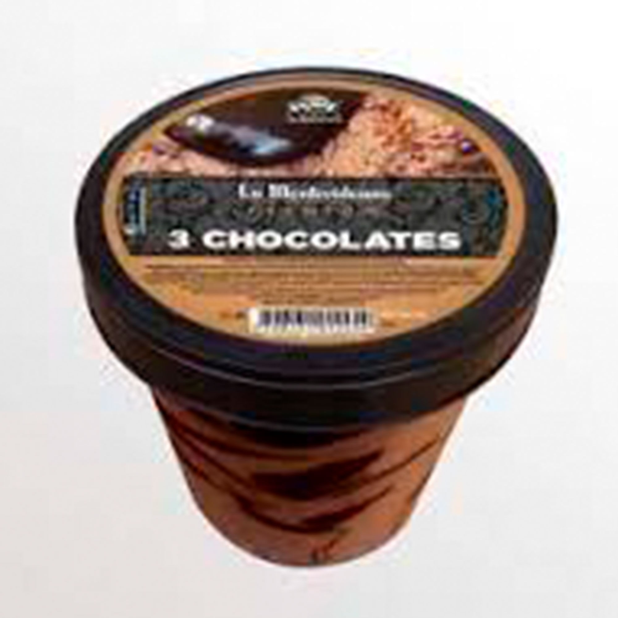 Helado premium La montevideana tres chocolates 500 cc. - Carrefour