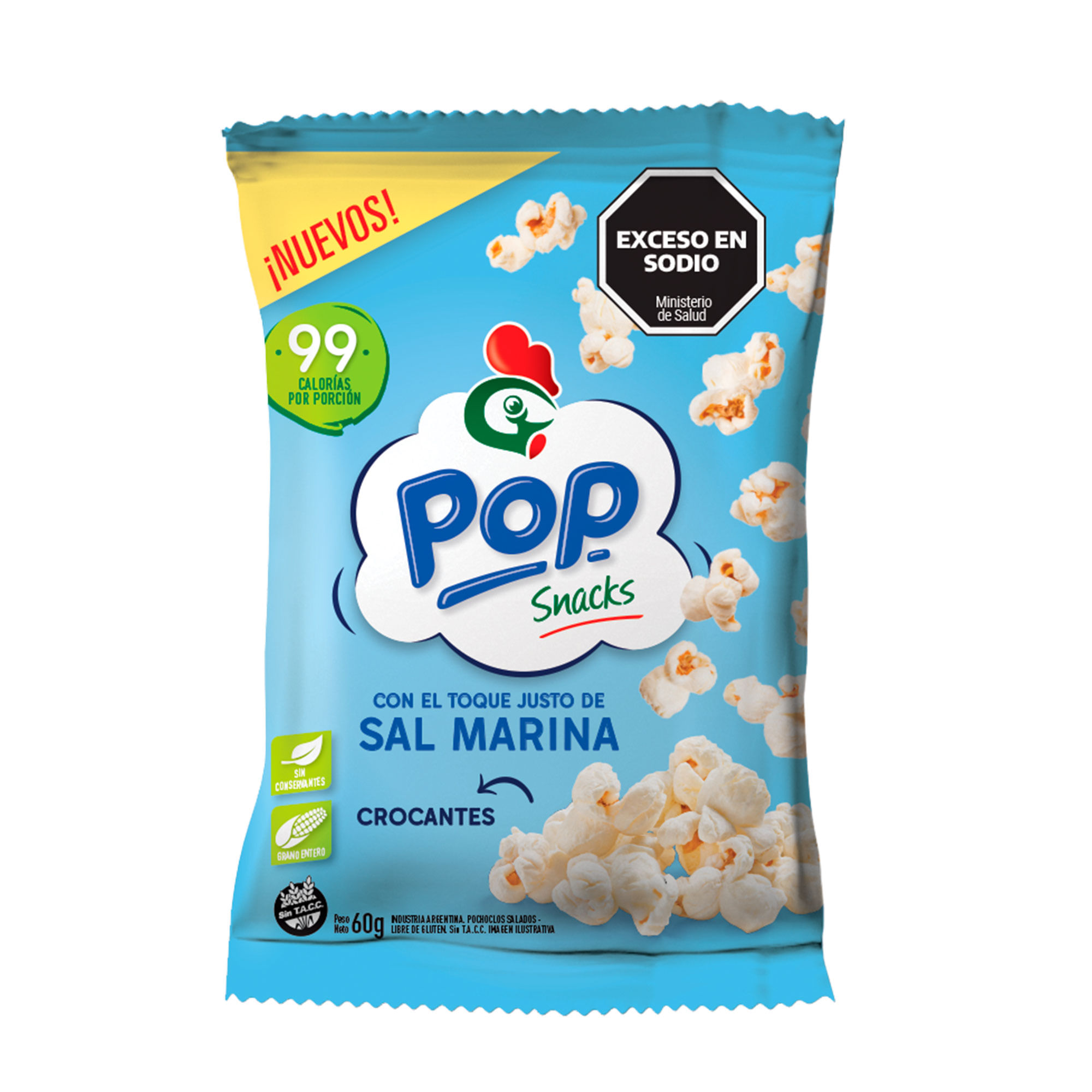Pochoclos Gallo snacks con sal marina 60 g. - Carrefour