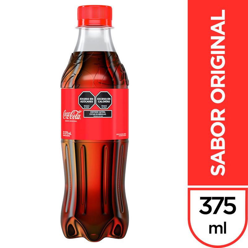 Gaseosa cola Coca Cola regular pet 375 ml - Carrefour
