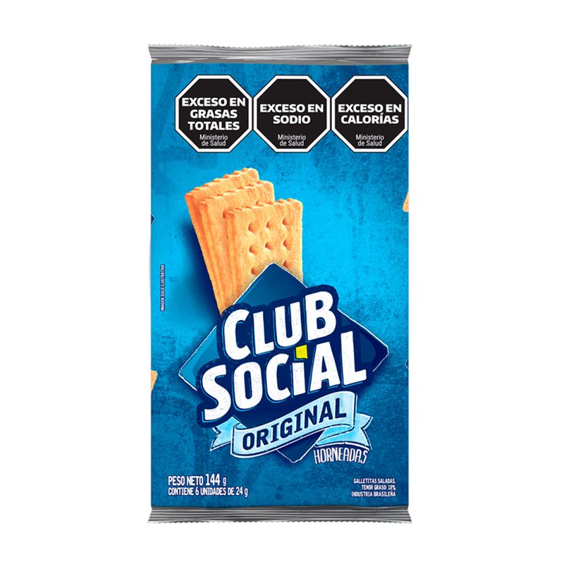 Galletitas originales Club social x6 24 g. - Carrefour