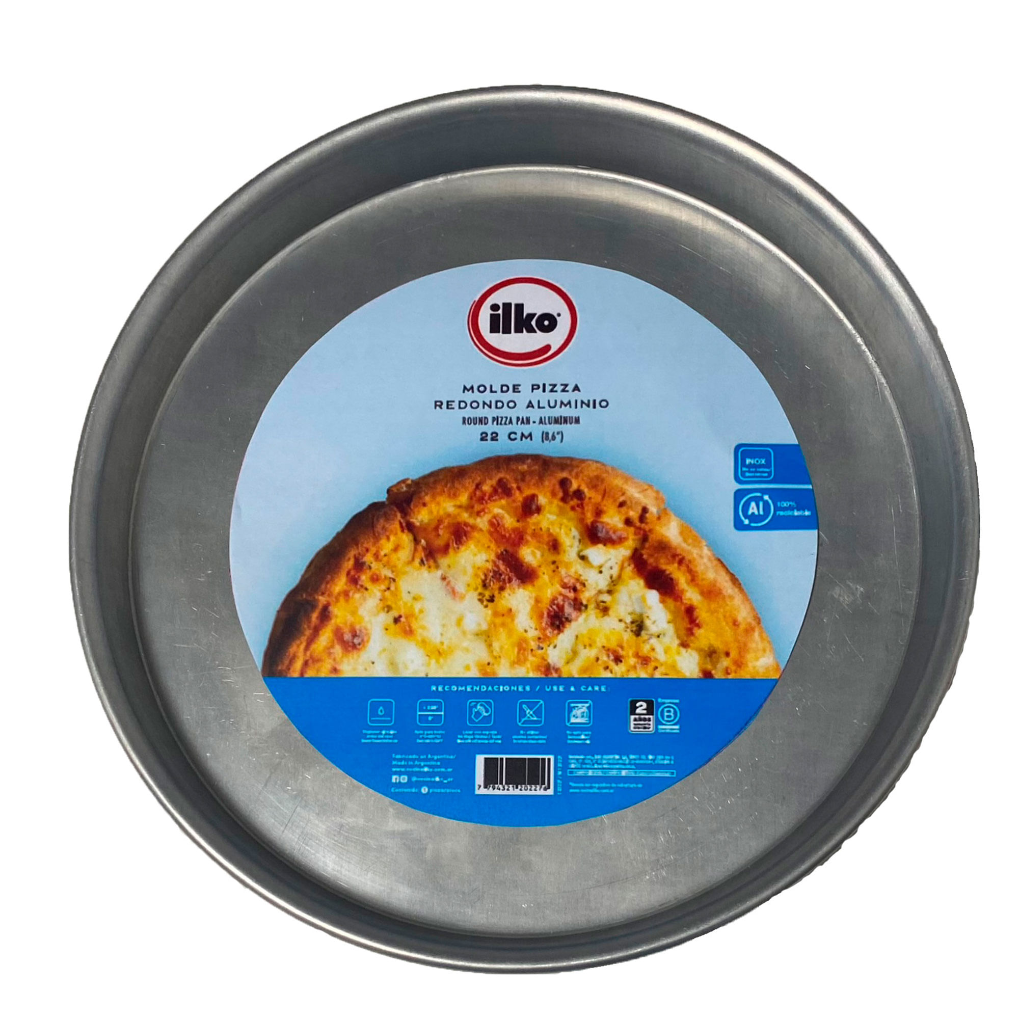 Pizzera aluminio 22 cm - Carrefour
