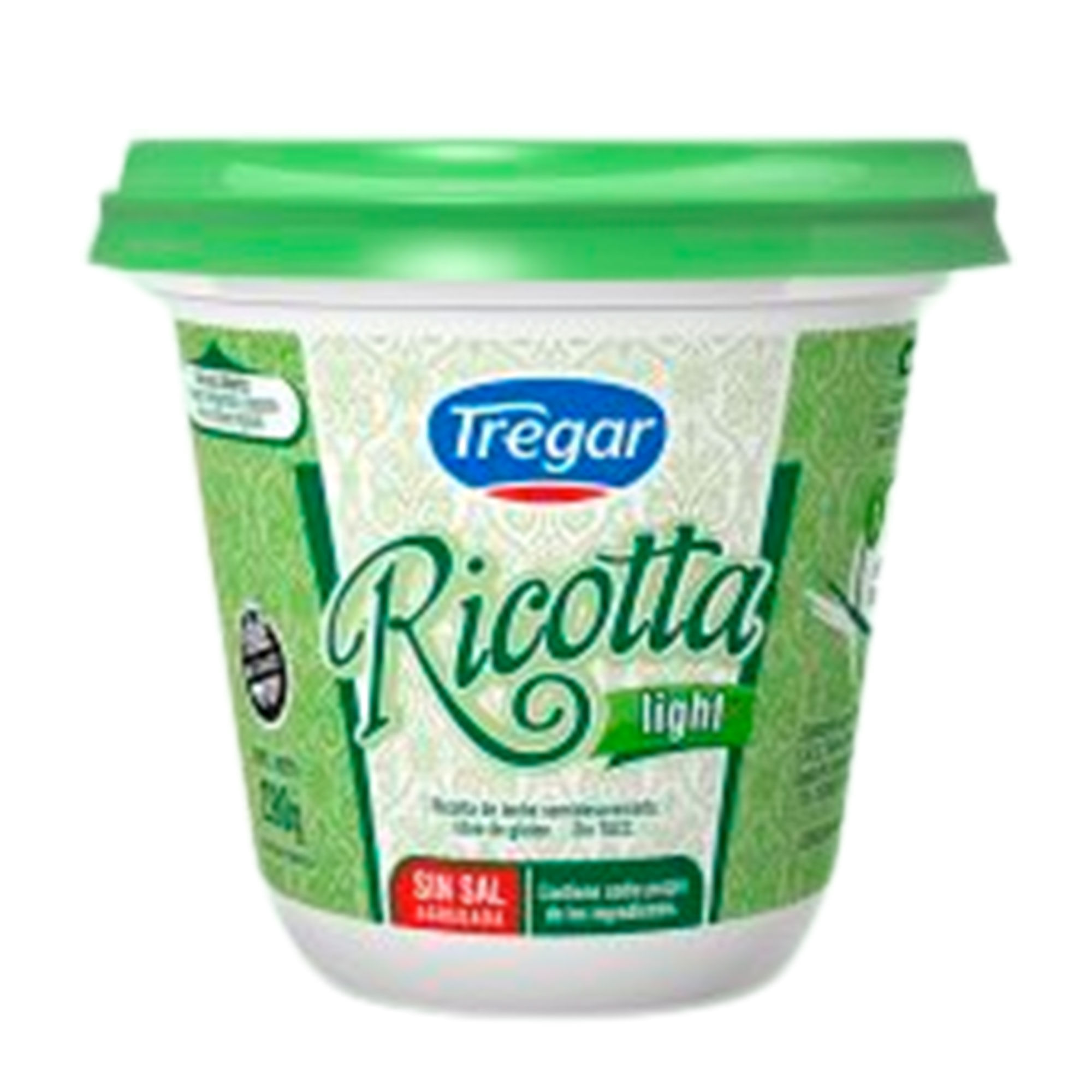 Ricotta Tregar magra bajo sodio en pote 290 g. - Carrefour