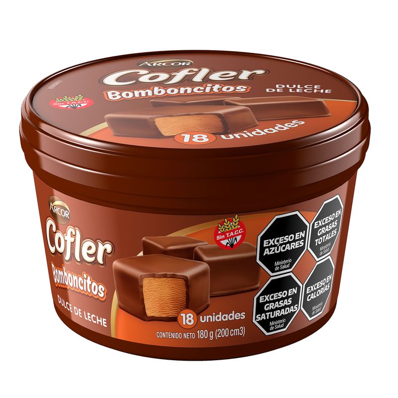 Bomboncito helado Cofler citos dulce de leche pote 180 g. - Carrefour