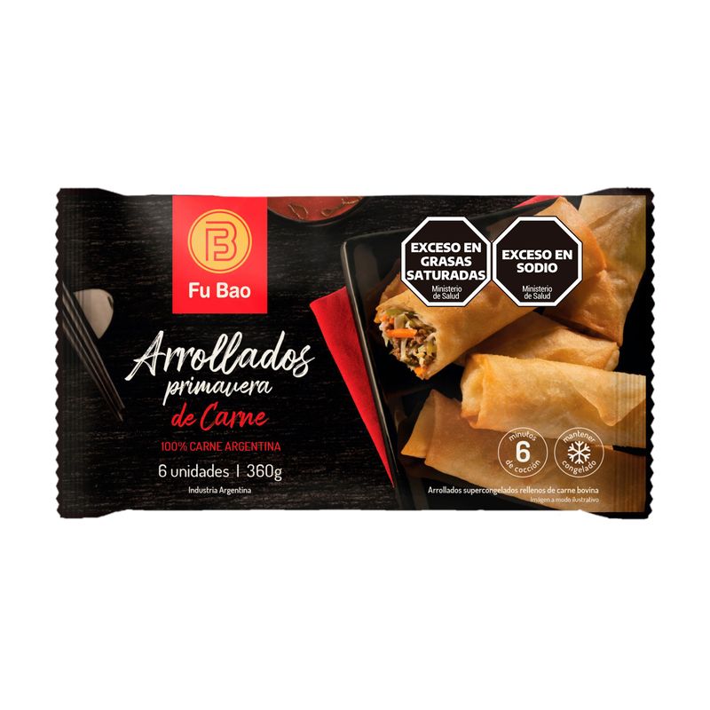 Arrolladitos primavera Fu bao con carne pack 360 g. - Carrefour