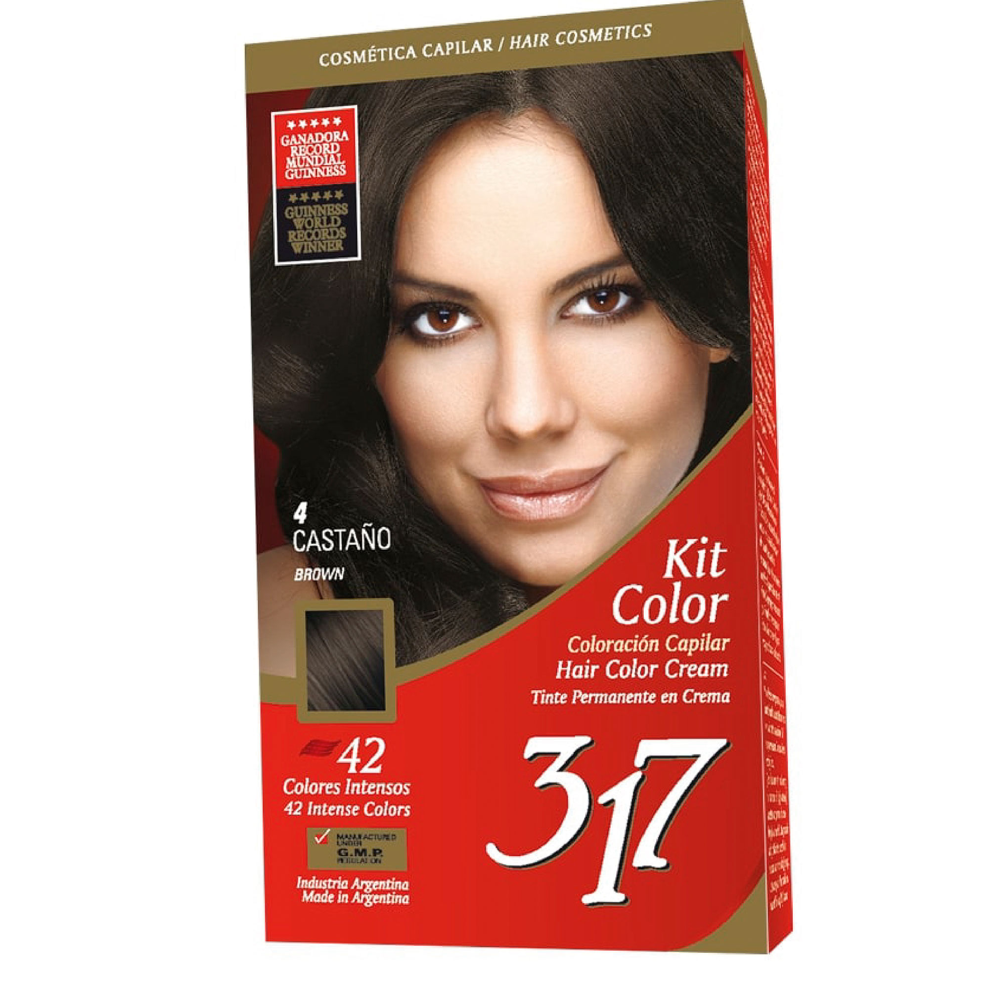 Color permanente 317 kit castaño 4 1 uni - Carrefour