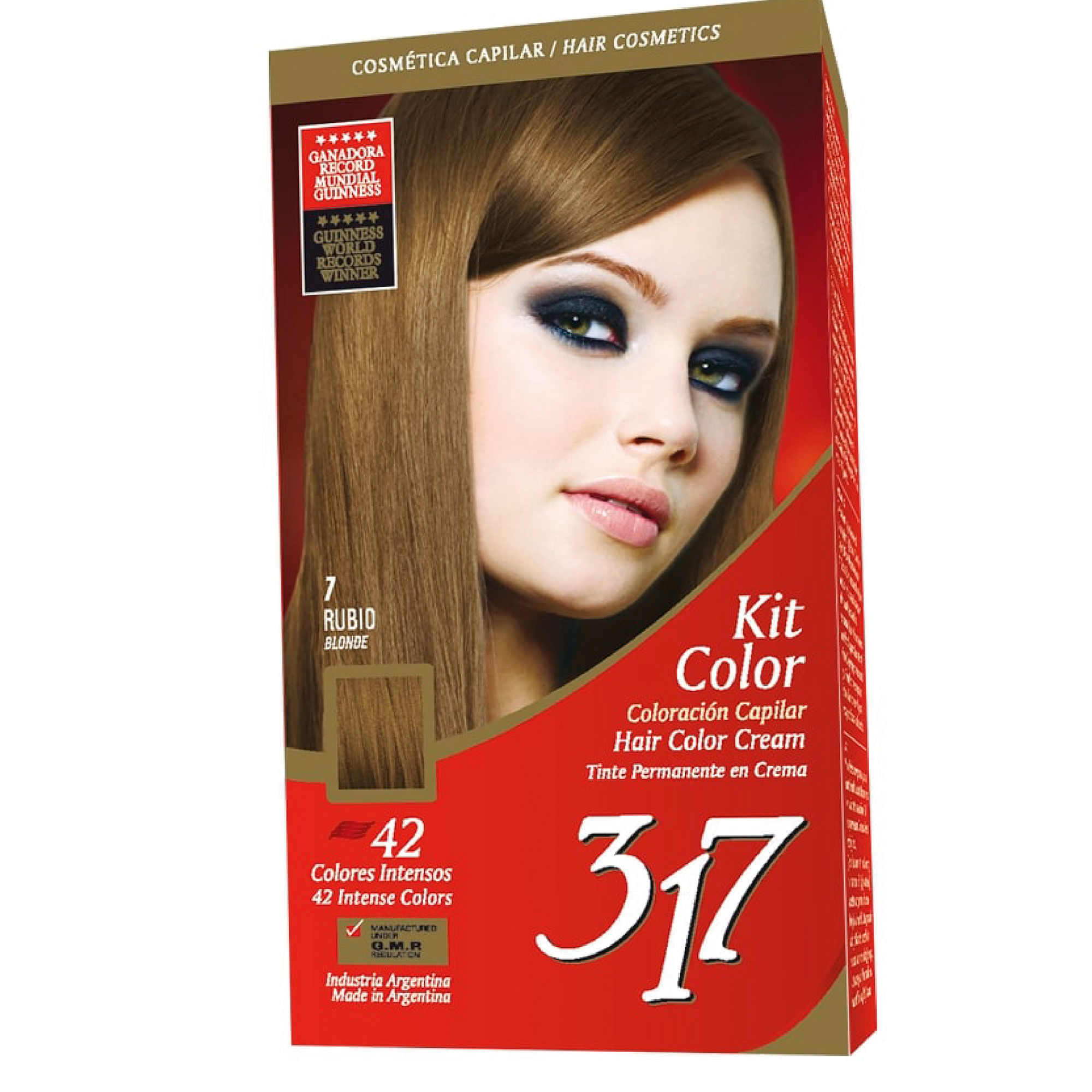 Color permanente 317 kit rubio 7 1 uni - Carrefour