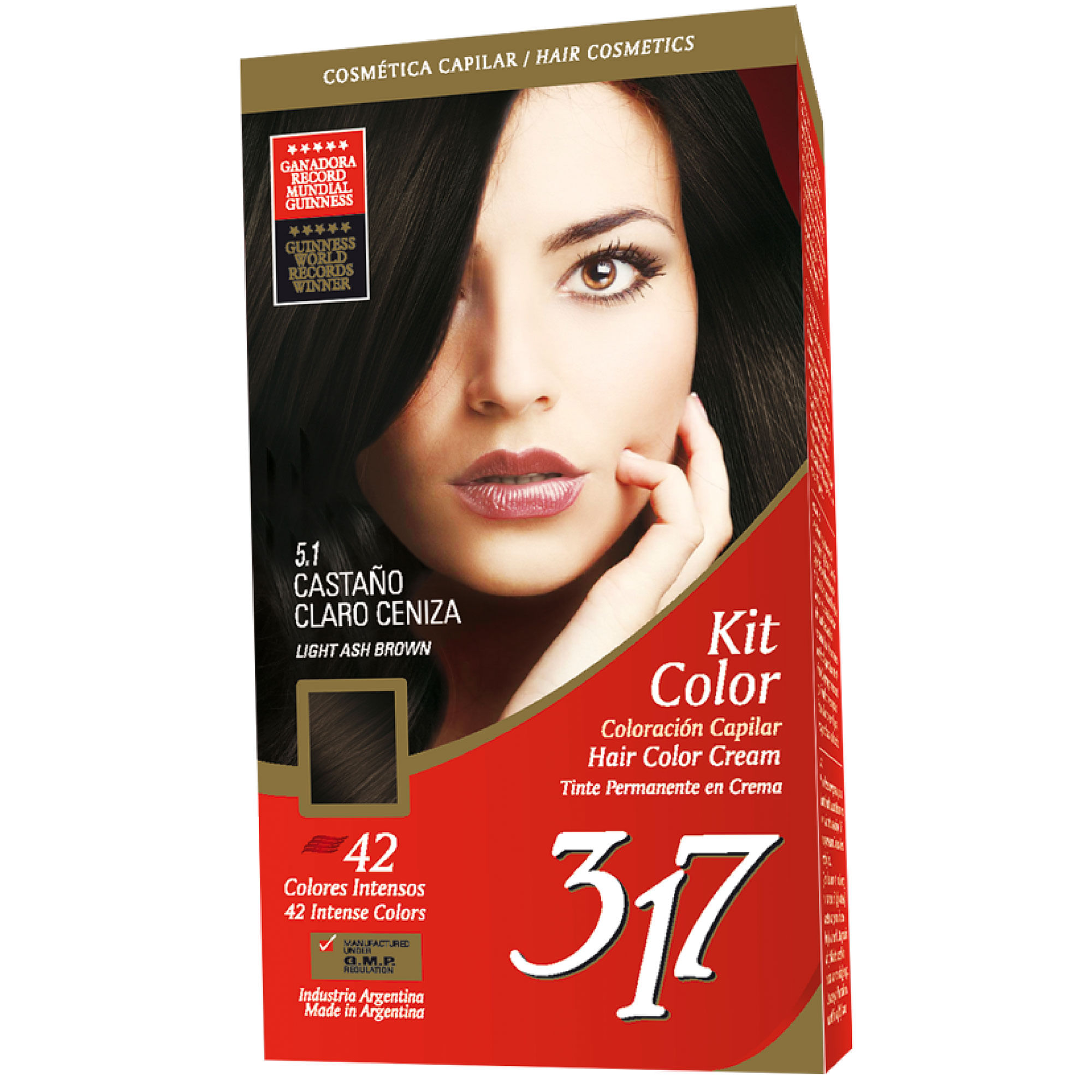Color permanente 317 kit castaño con ceniza 1 uni - Carrefour