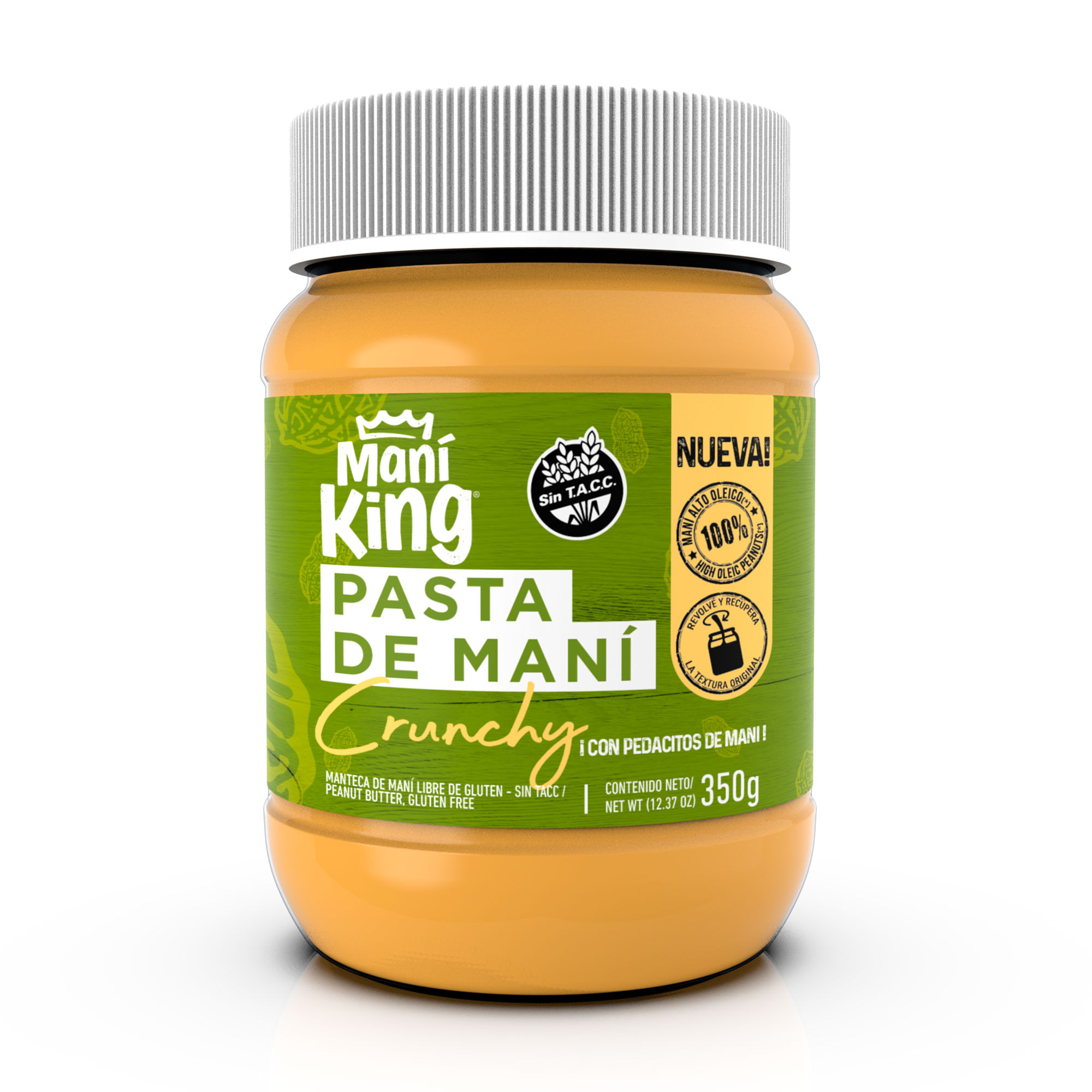 Pasta de maní Maní king crunch sin tacc 350 g. - Carrefour