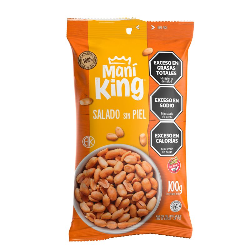 Maní salado con piel King 100 g. - Carrefour