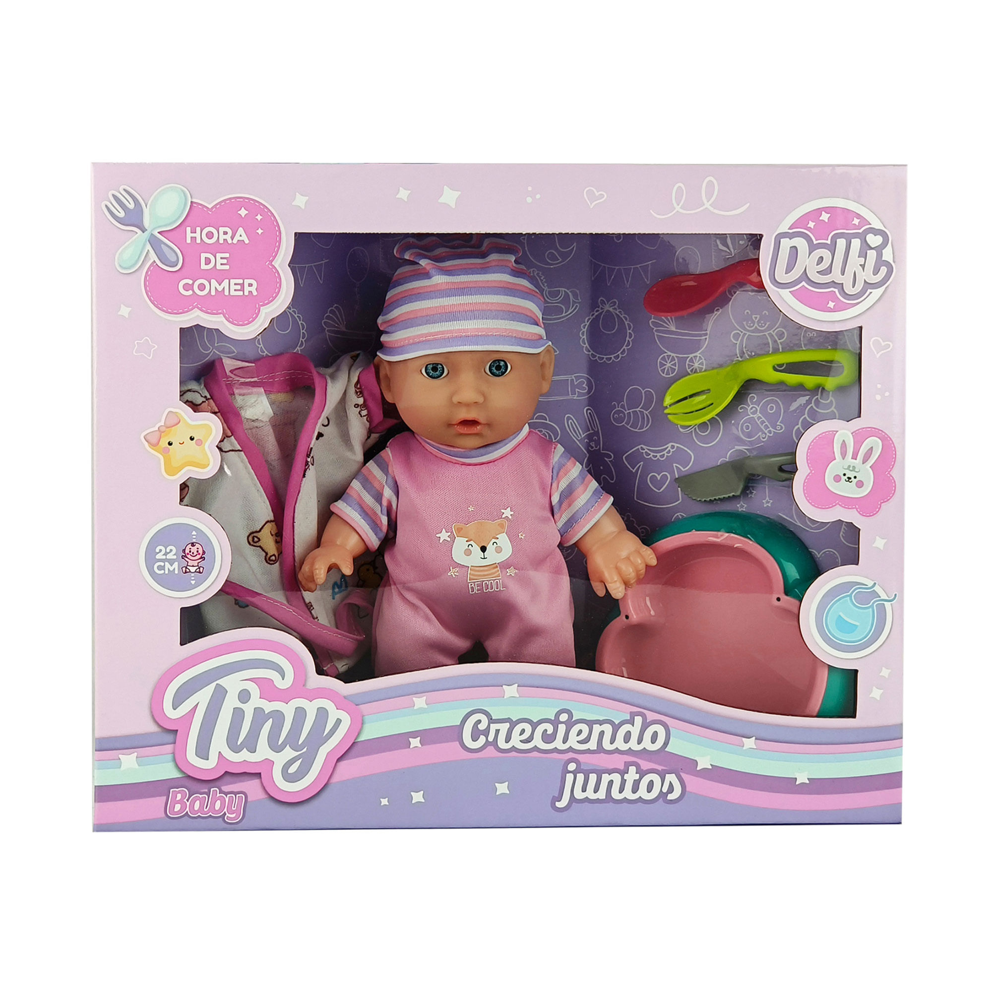 Bebe tiny con ropa extra de 22 cm - Carrefour