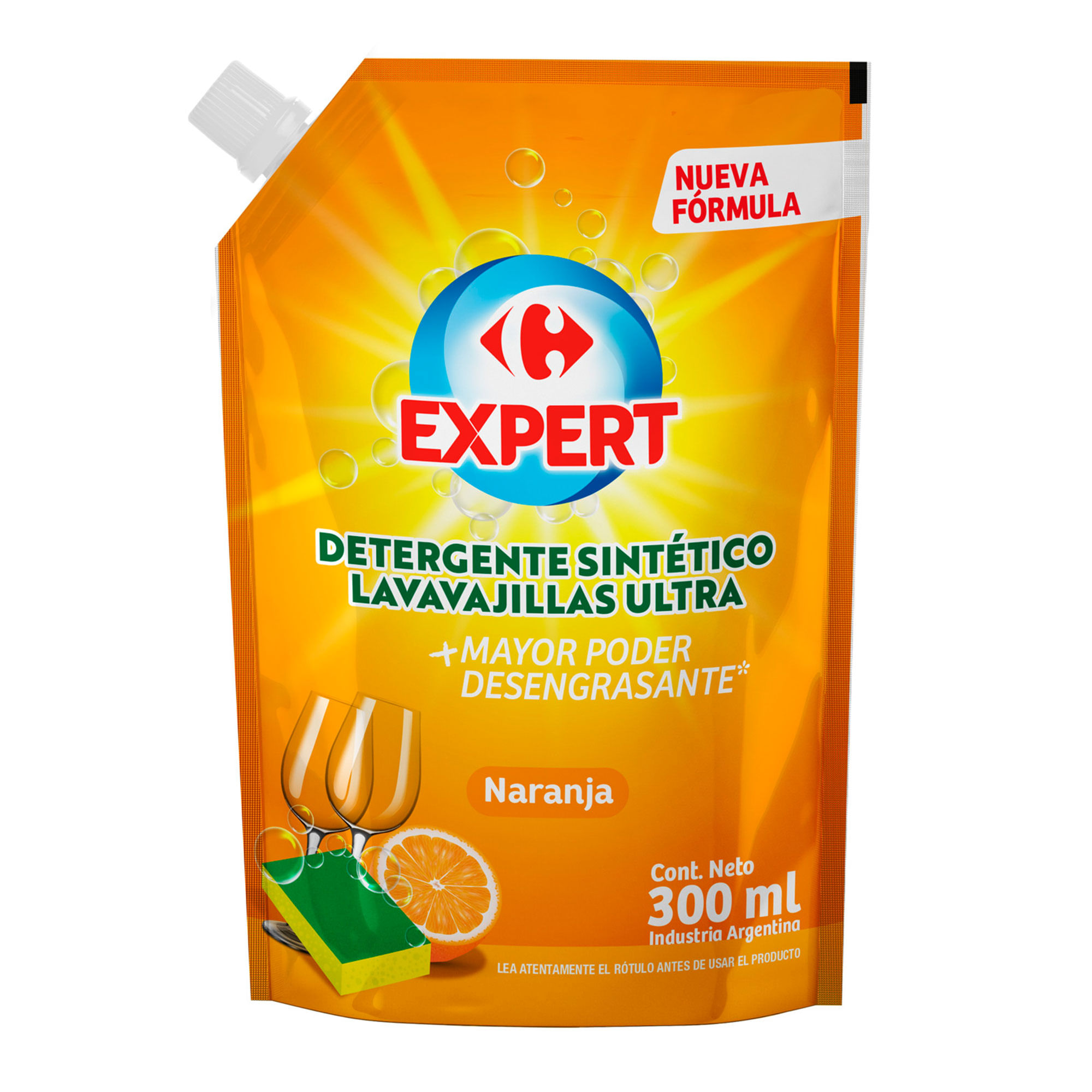 Detergente ultra Carrefour expert naranja dp 300 cc. - Carrefour