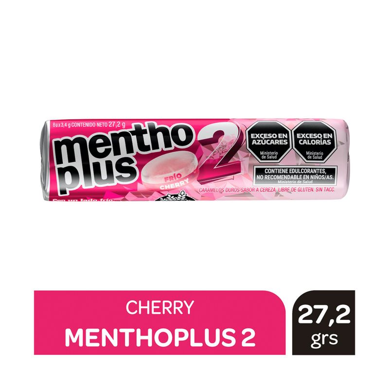 Caramelos Menthoplus ácido cereza 27 g. - Carrefour