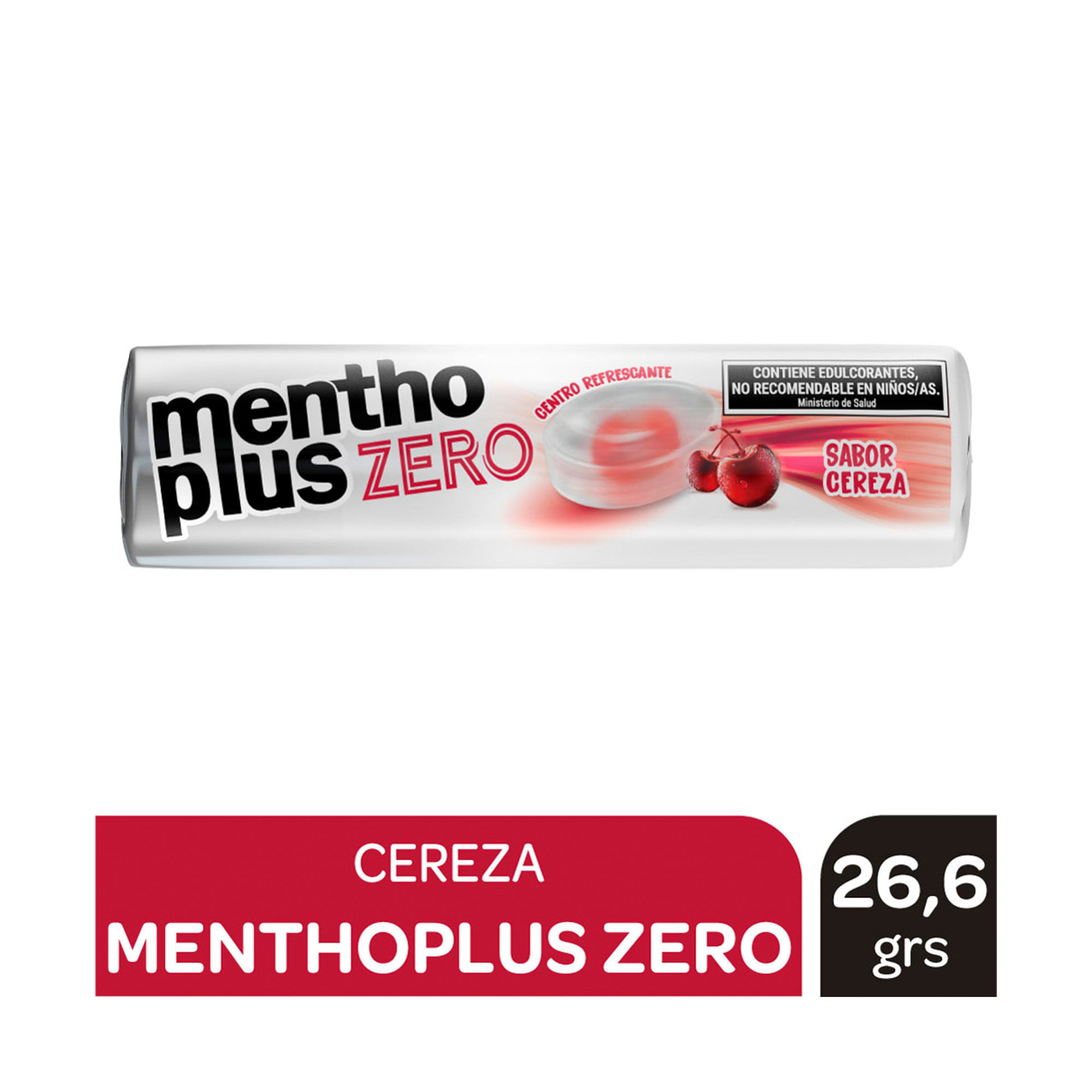 Caramelos Menthoplus Zero cherry 27.3 g. - Carrefour