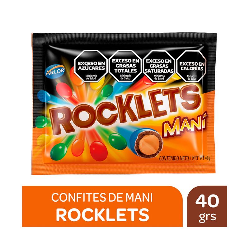 Confites de chocolate Rocklets con maní 40 g. - Carrefour