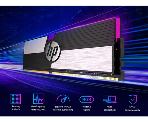 Memoria Ram Hp V10 16gb Ddr4 3600mhz 2x8 B Die 54n61aa - Carrefour