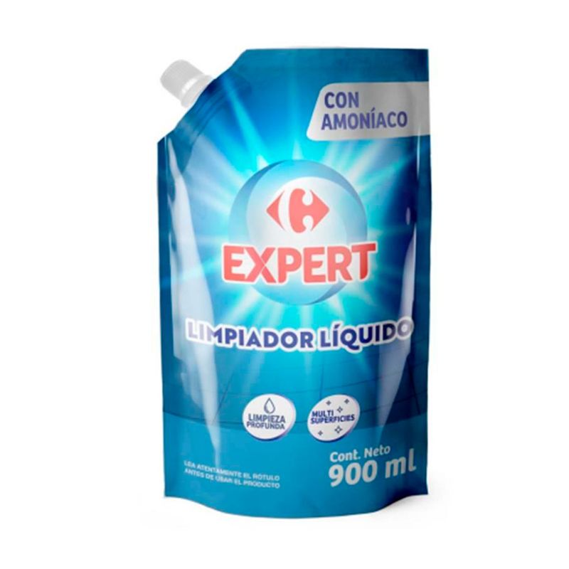 Limpiador líquido Carrefour expert con amoniaco dp 900 cc. - Carrefour