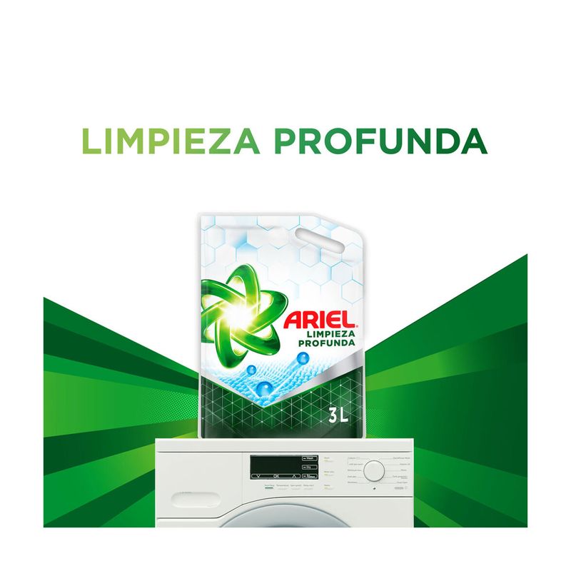 Jabón líquido Ariel para ropa limpieza profunda en botella 800 cc ...
