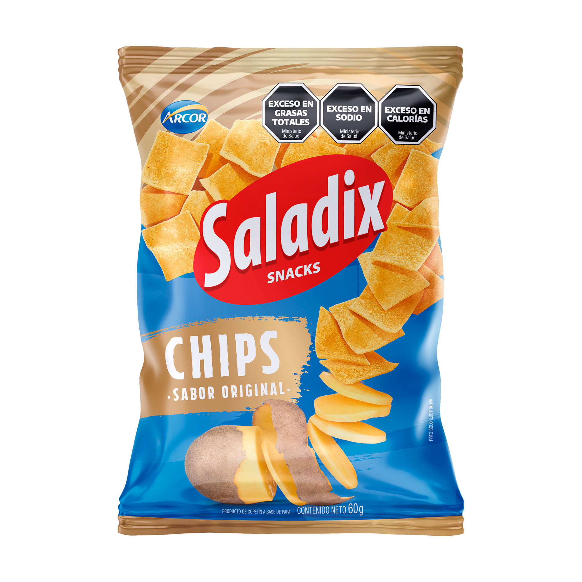 Chips de papa Saladix sabor original 60 g. - Carrefour