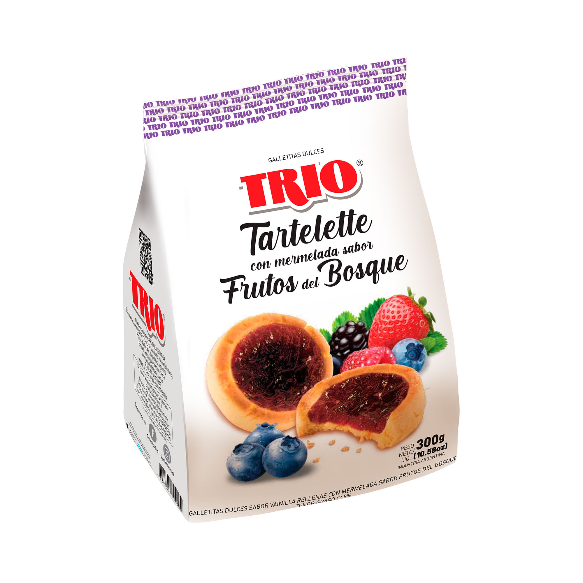 Galletitas Trio tartelettes de frutos del bosque 300 g. - Carrefour