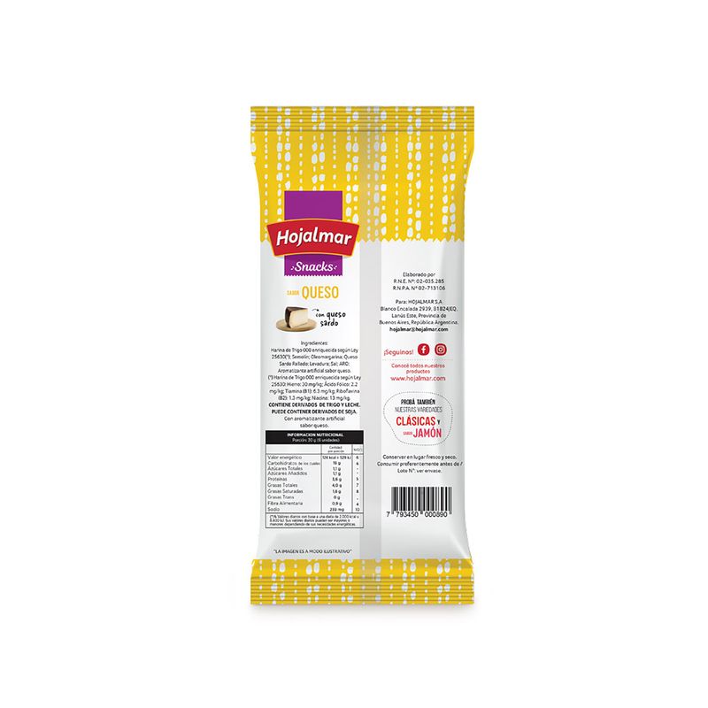 Galletitas Hojalmar cintitas sabor queso 100 g. - Carrefour