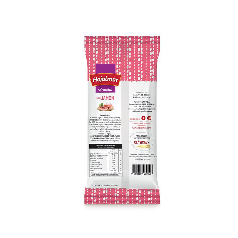 Galletitas Hojalmar cintitas sabor jamón 100 g. - Carrefour