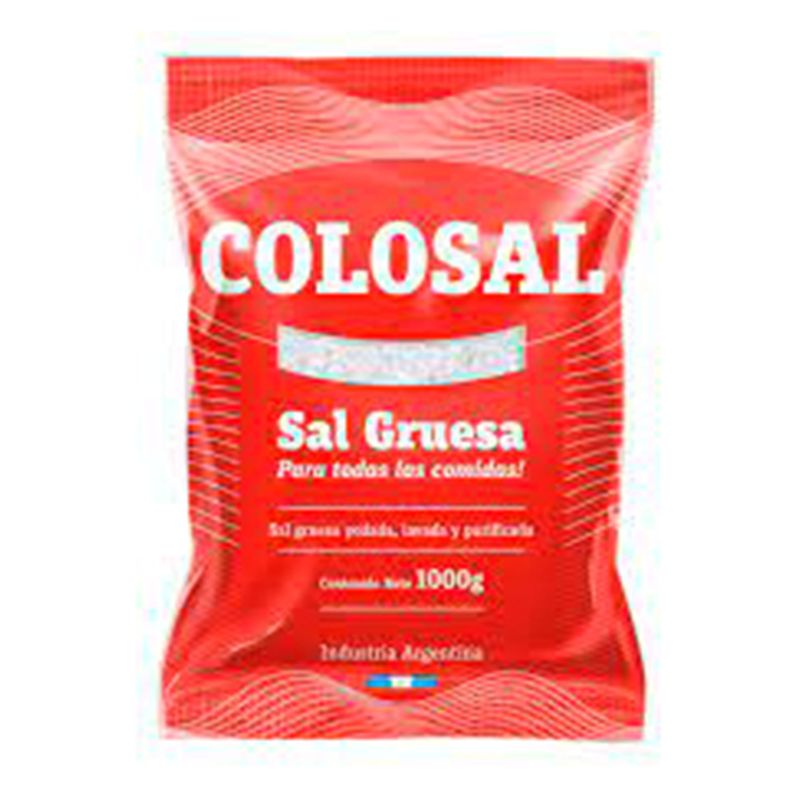 Sal gruesa Colosal en paquete 1 kg. - Carrefour