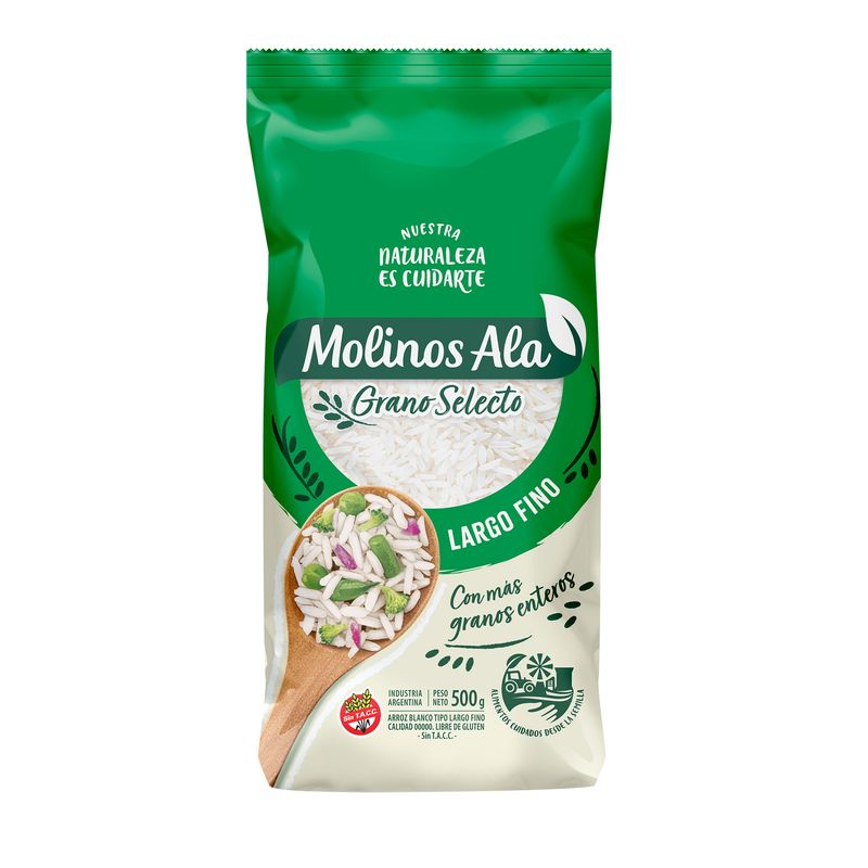 Arroz largo fino Molino ala grano selecto 500 g. - Carrefour