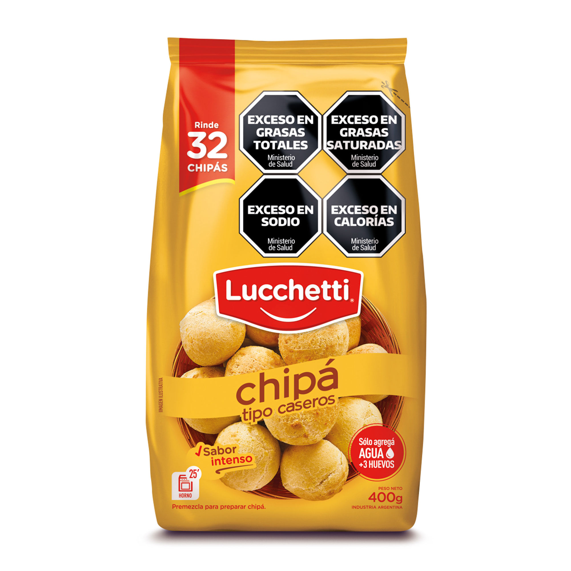 Premezcla chipá Lucchetti fortificada 400 g. - Carrefour