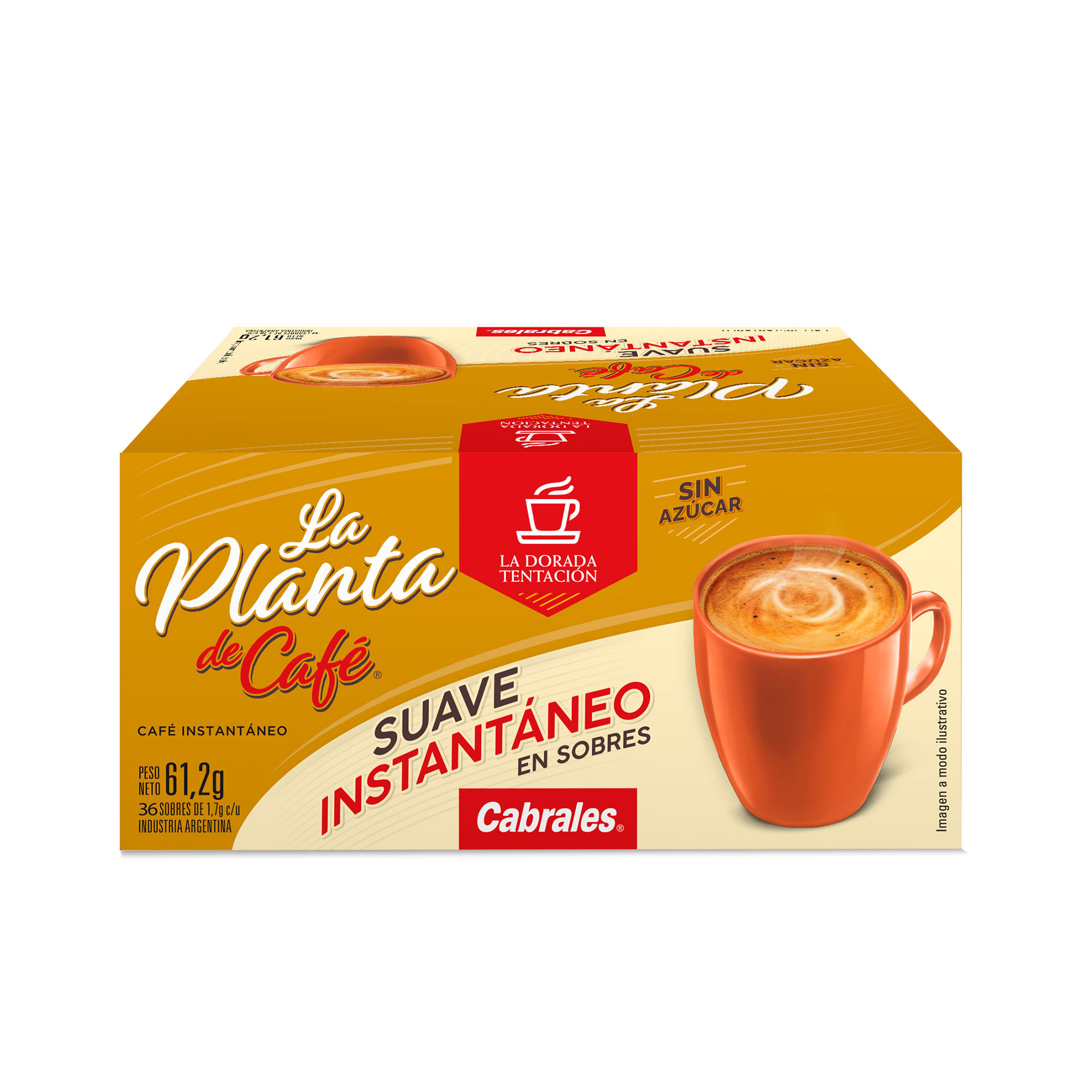 Café instantaneo suave La planta en sobres x36 1.7 g. - Carrefour