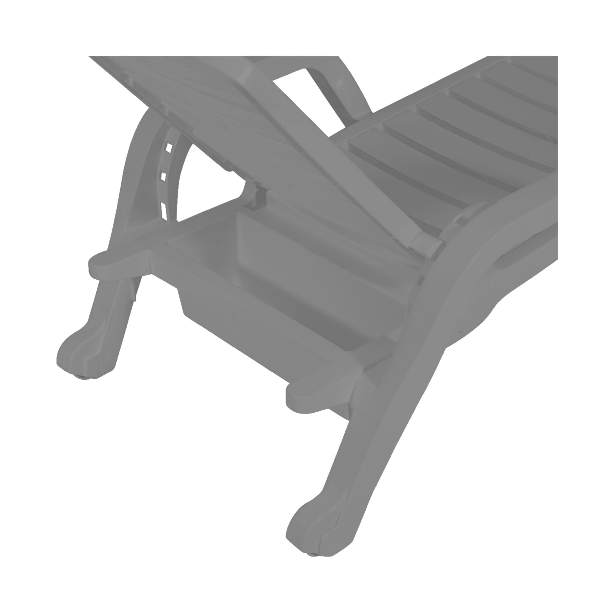 Reposera toronto Garden Life aplilable grafito 5 posiciones - Carrefour