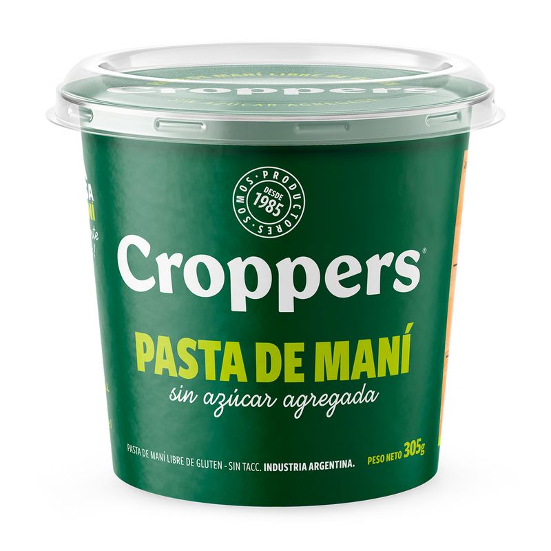 Pasta de maní Croppers en pote 310 g. - Carrefour
