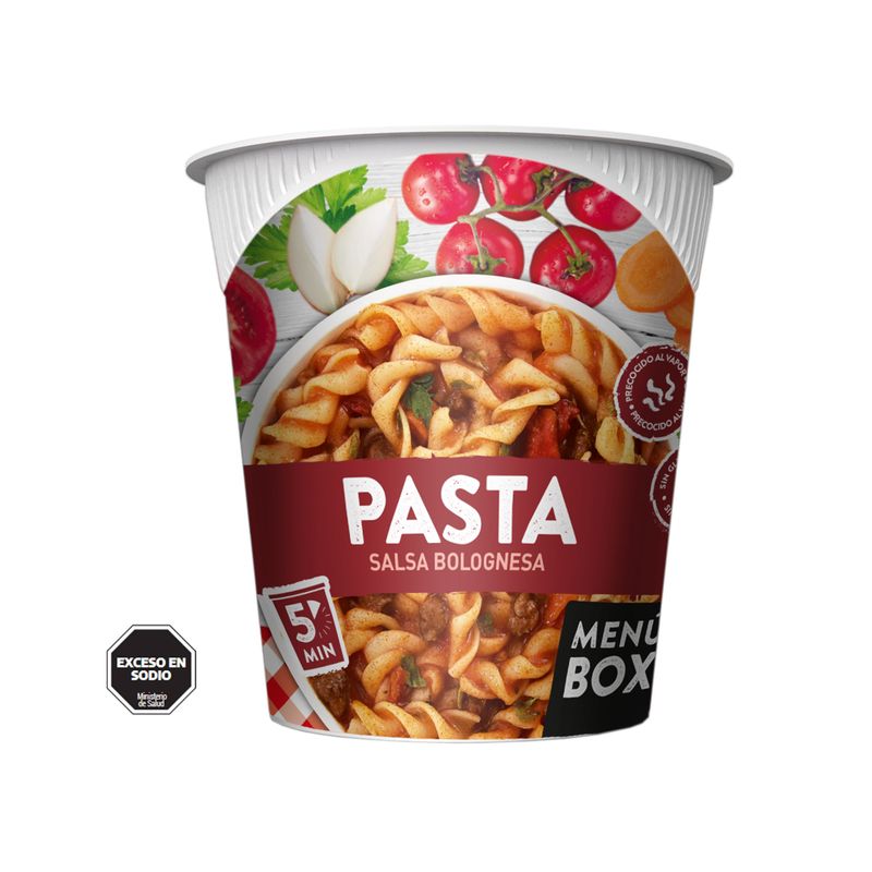 Fideos con salsa bolognesa Box vaso 64 g. - Carrefour