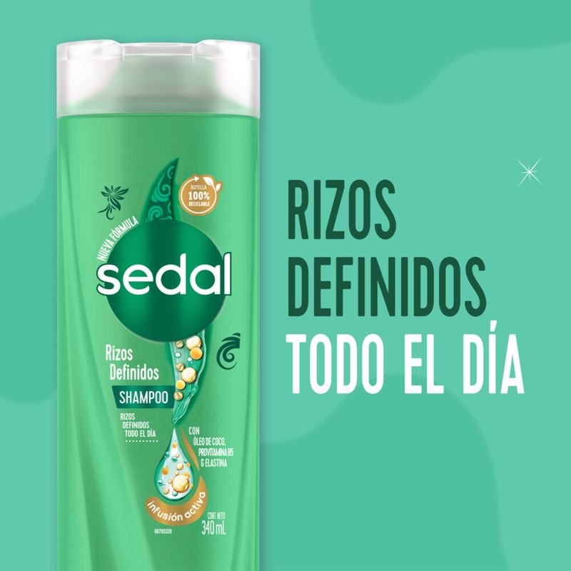 Shampoo Sedal rizos definidos 340 cc. - Carrefour