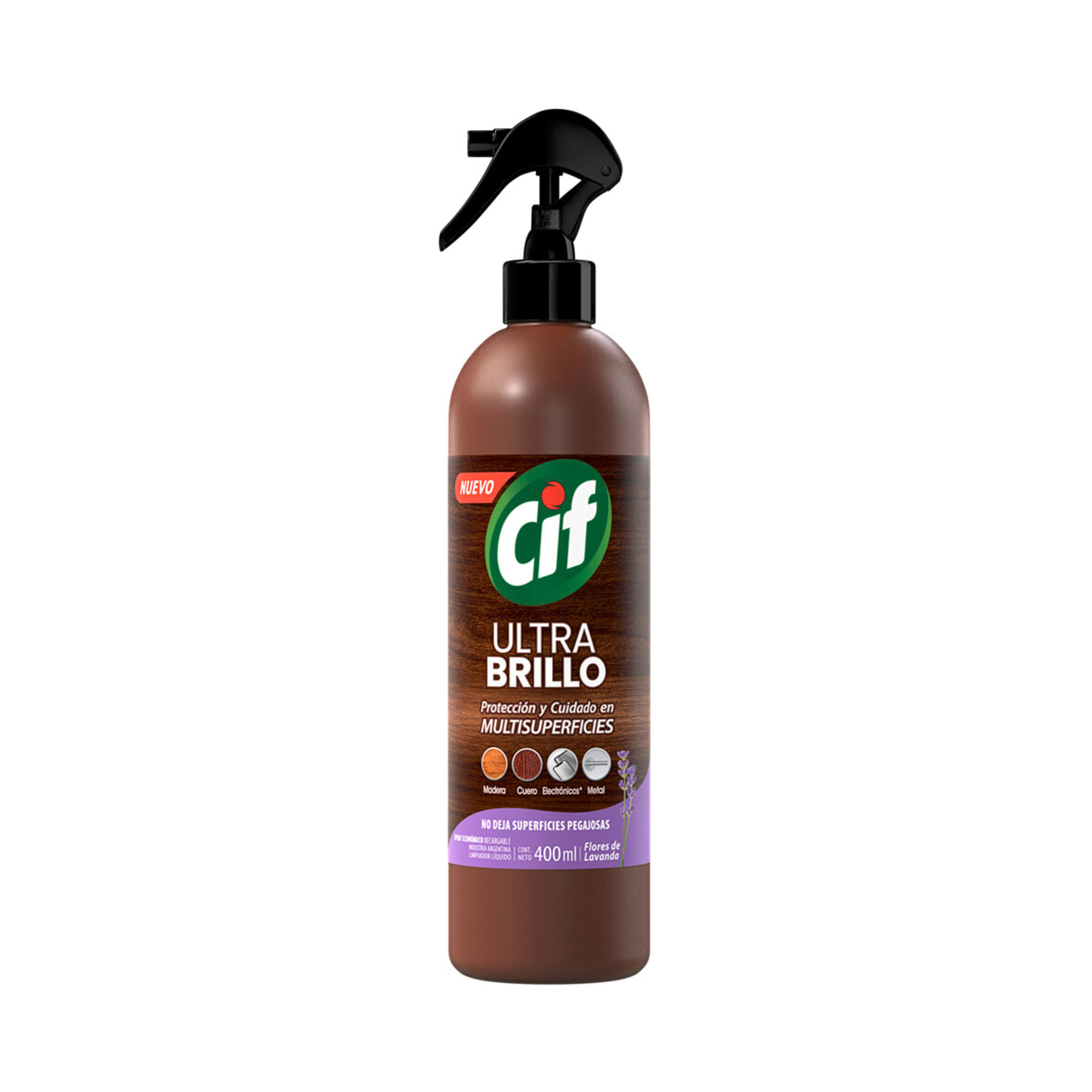 Lustramuebles Cif gatillo multiesp lavanda 400 cc. - Carrefour