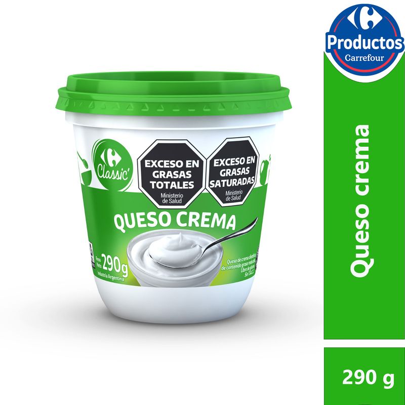Queso crema light Carrefour classic 290 g. - Carrefour