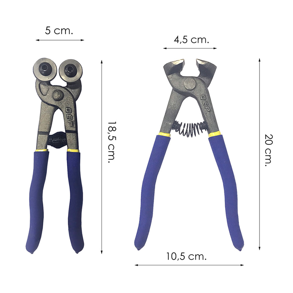 Kit pinza tenaza mosaiquismo corte cerámica venecitas QEP x2 - Carrefour
