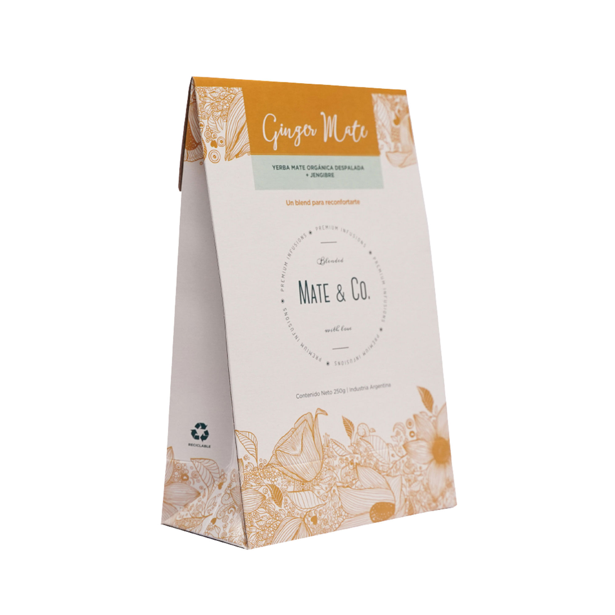 Yerba blend orgánica ginger mate Mate y Co 500 g. - Carrefour