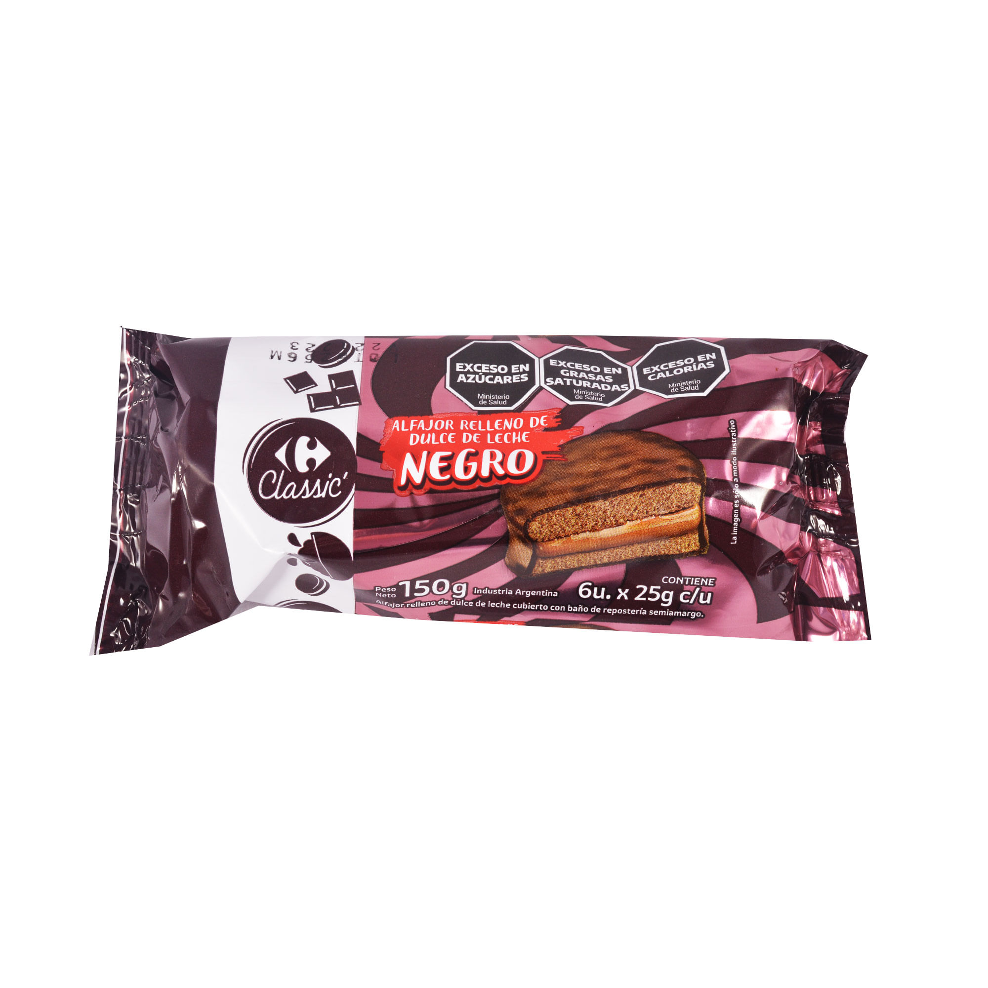 Mini alfajores negro Carrefour classic 6 uni - Carrefour