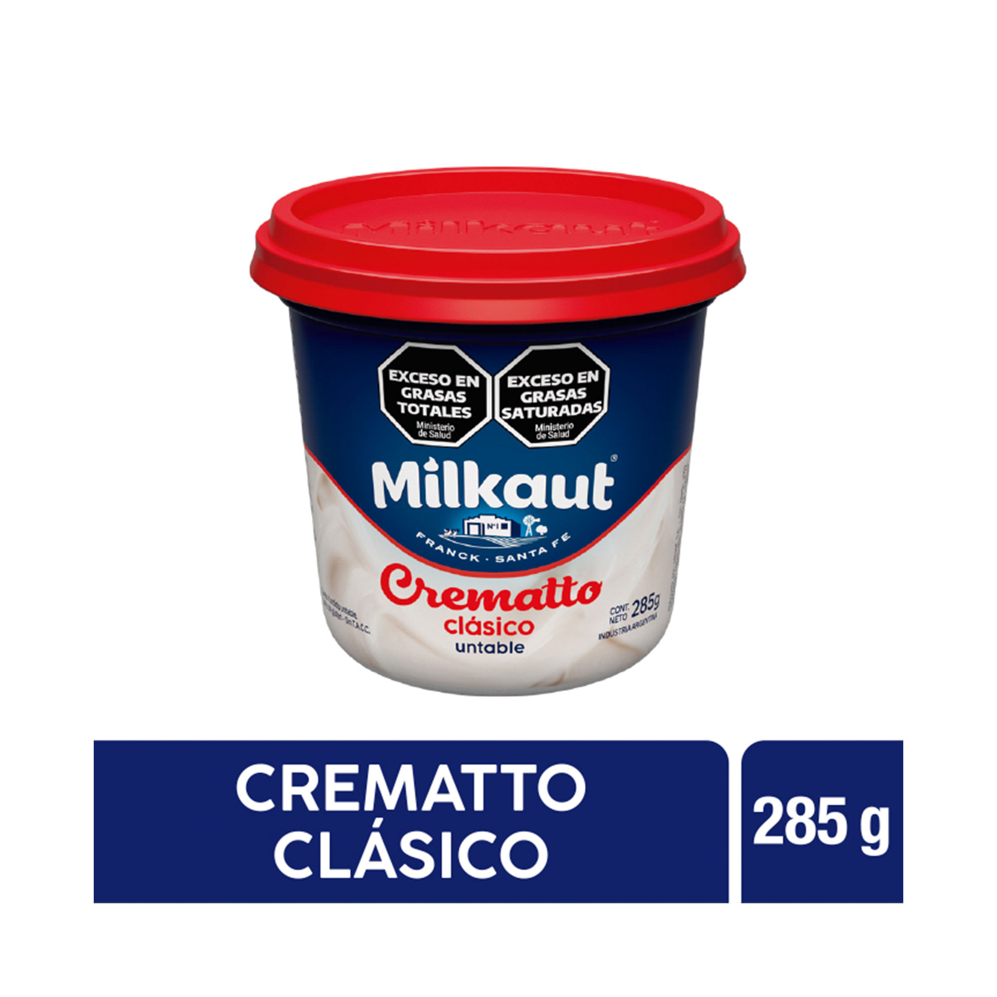 Queso untable Milkaut crematto en pote 285 g. - Carrefour